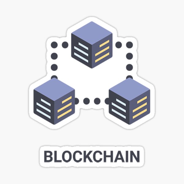 "Blockchain" Sticker by The-Metaverse | Redbubble
