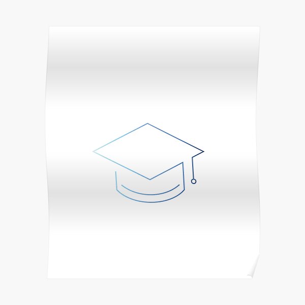 "Graduation cap" Poster for Sale by misskholeta | Redbubble
