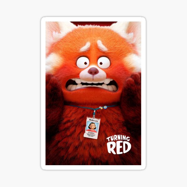 "Turning Red" Sticker by Movarel | Redbubble