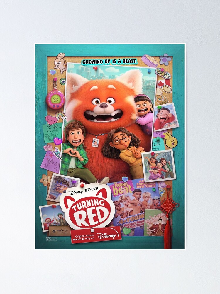 "Turning Red" Poster by Kayous | Redbubble