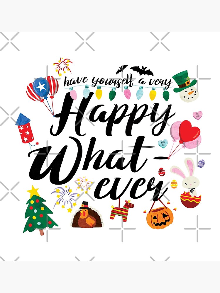 "Happy Whatever: Multi-holiday Icons" Art Print for Sale by PanosTsalig ...