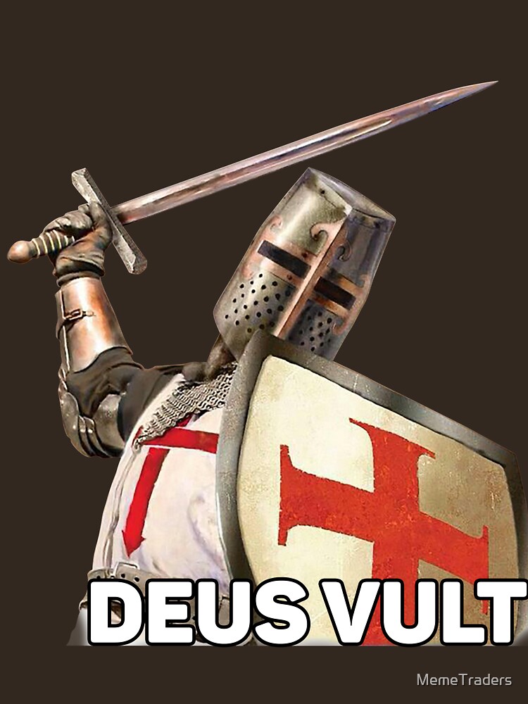 "DEUS VULT" T-shirt for Sale by MemeTraders | Redbubble | memes t ...