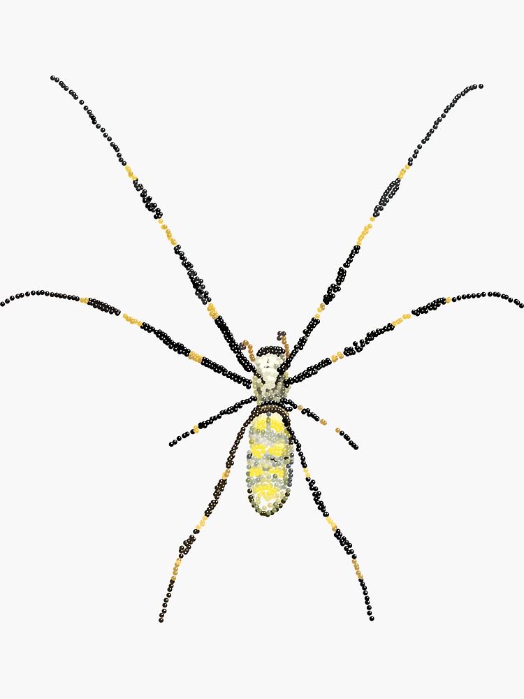 "Joro Spider Bedazzled" Sticker by Feralcoot | Redbubble