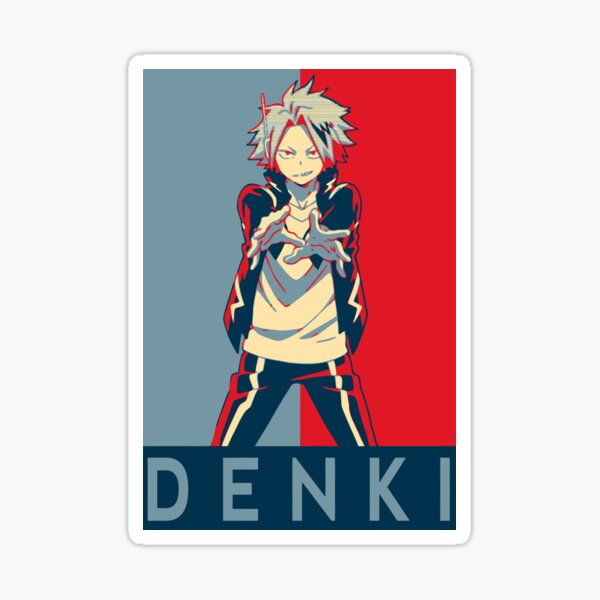 "Denki Kaminari" Sticker by Rubengm-22 | Redbubble
