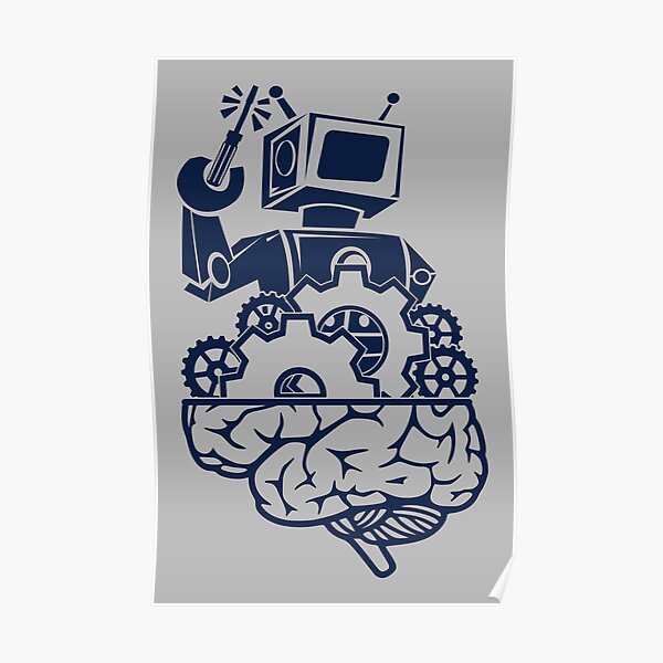 "TV Mind Control (Vintage Blue Design)" Poster for Sale by BlackVector ...