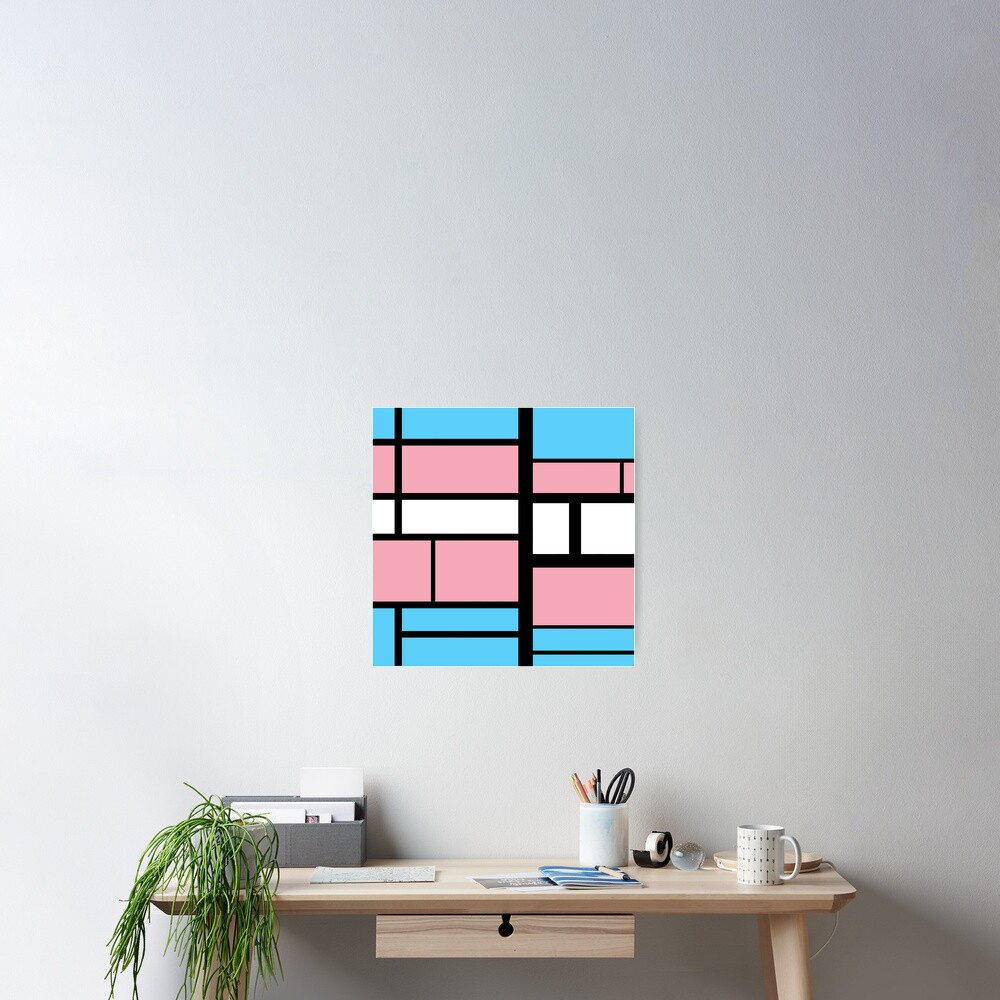 " Pop Art Trans Transgender Flag Colors" Poster for Sale by ...