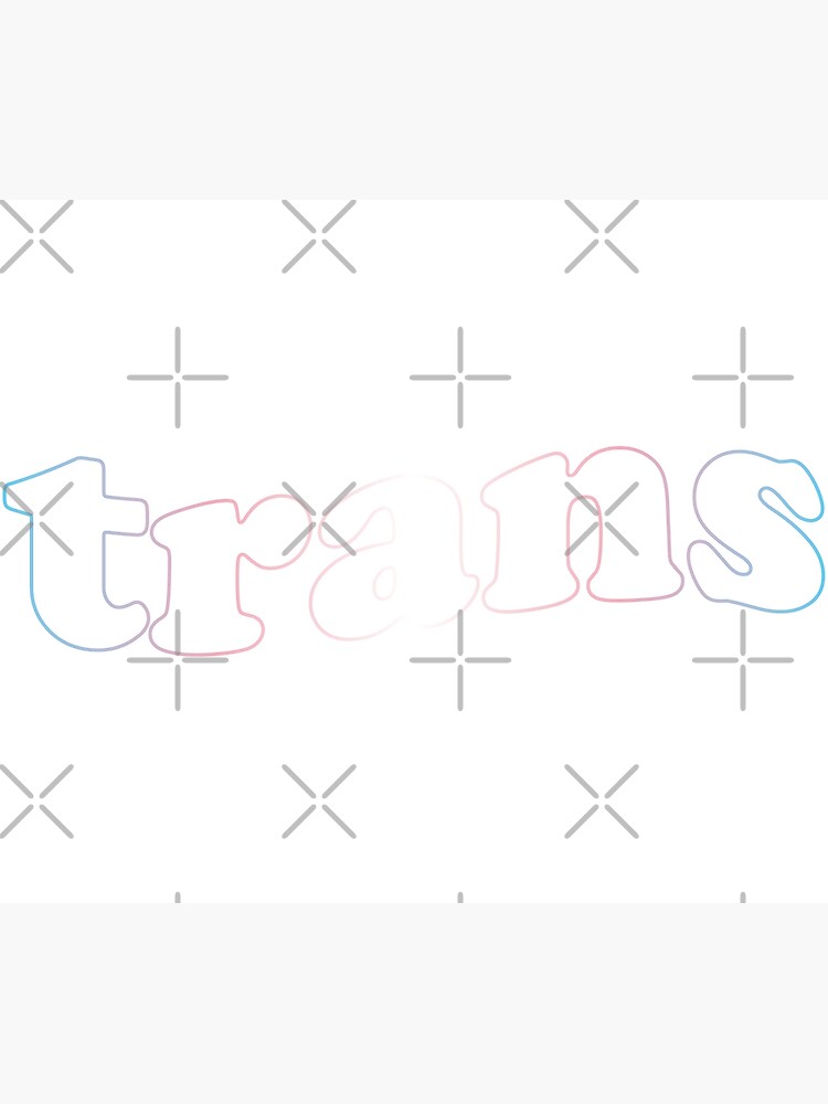 "Trans Pride Flag Text Outline" Poster for Sale by PrettyLugoThing ...
