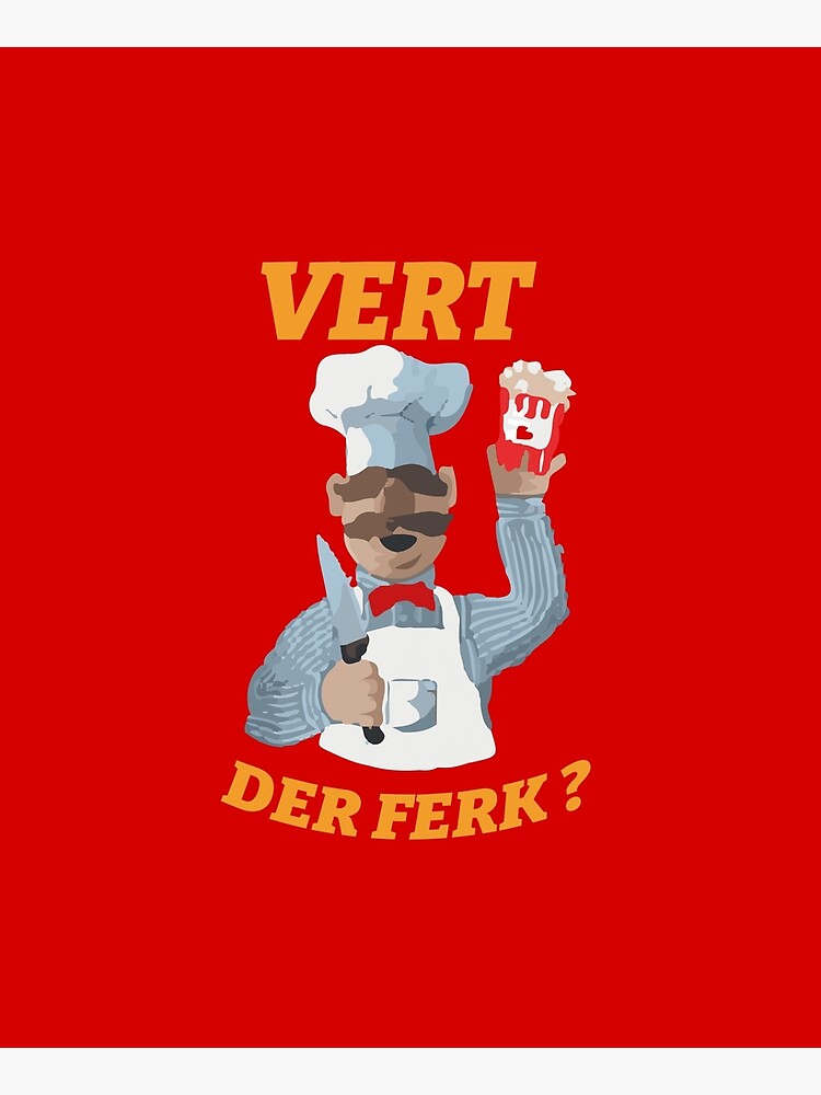 The Muppet Vert Der Ferk Swedish Chef Kitchen Apron sold by Twyla ...