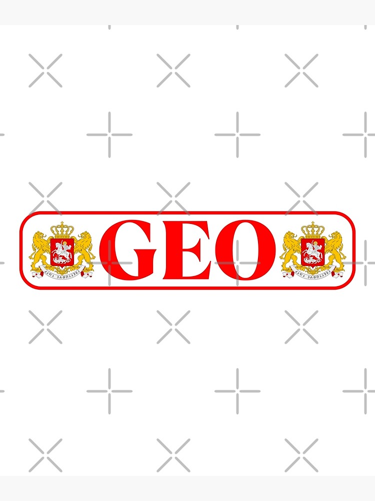"GEO 3 Letter Code Georgia" Poster by FedSherDesign | Redbubble