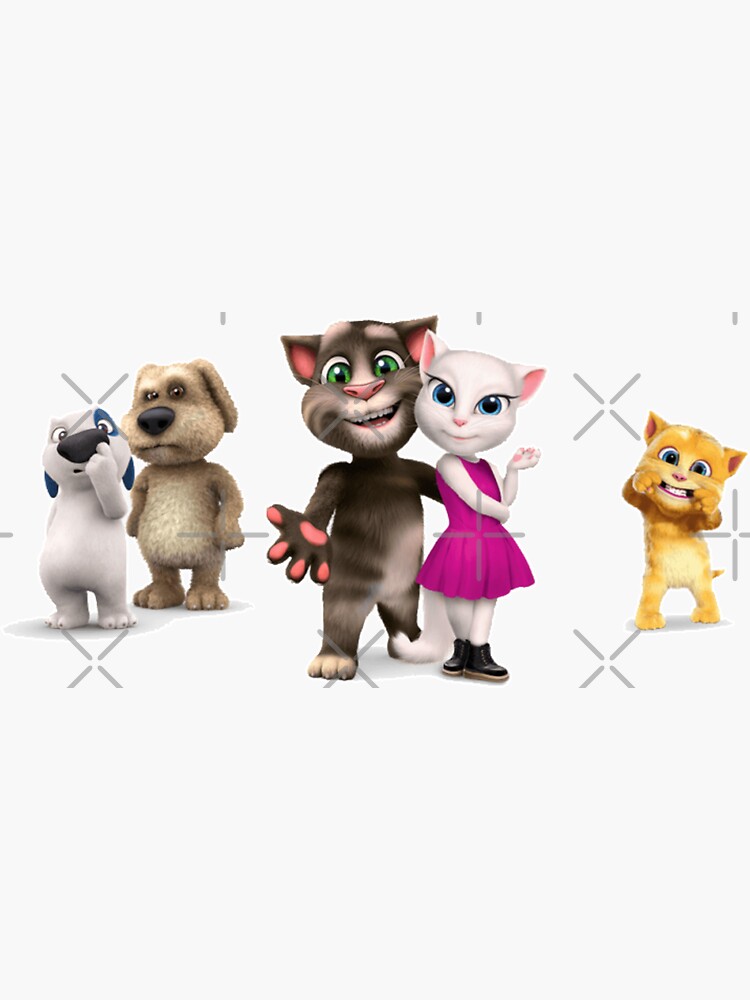 "Talking Tom Heroes" Sticker by vara-store | Redbubble