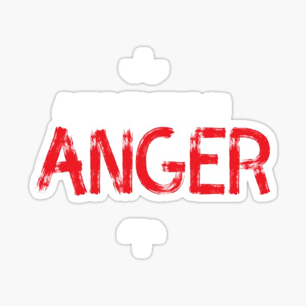 "Avoid talking in anger" Sticker for Sale by Golden0Design | Redbubble