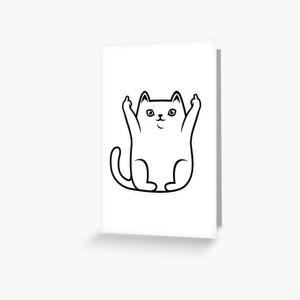 "F**k Middle Finger Troll Meme Face" Greeting Card by jamal2000agadir ...