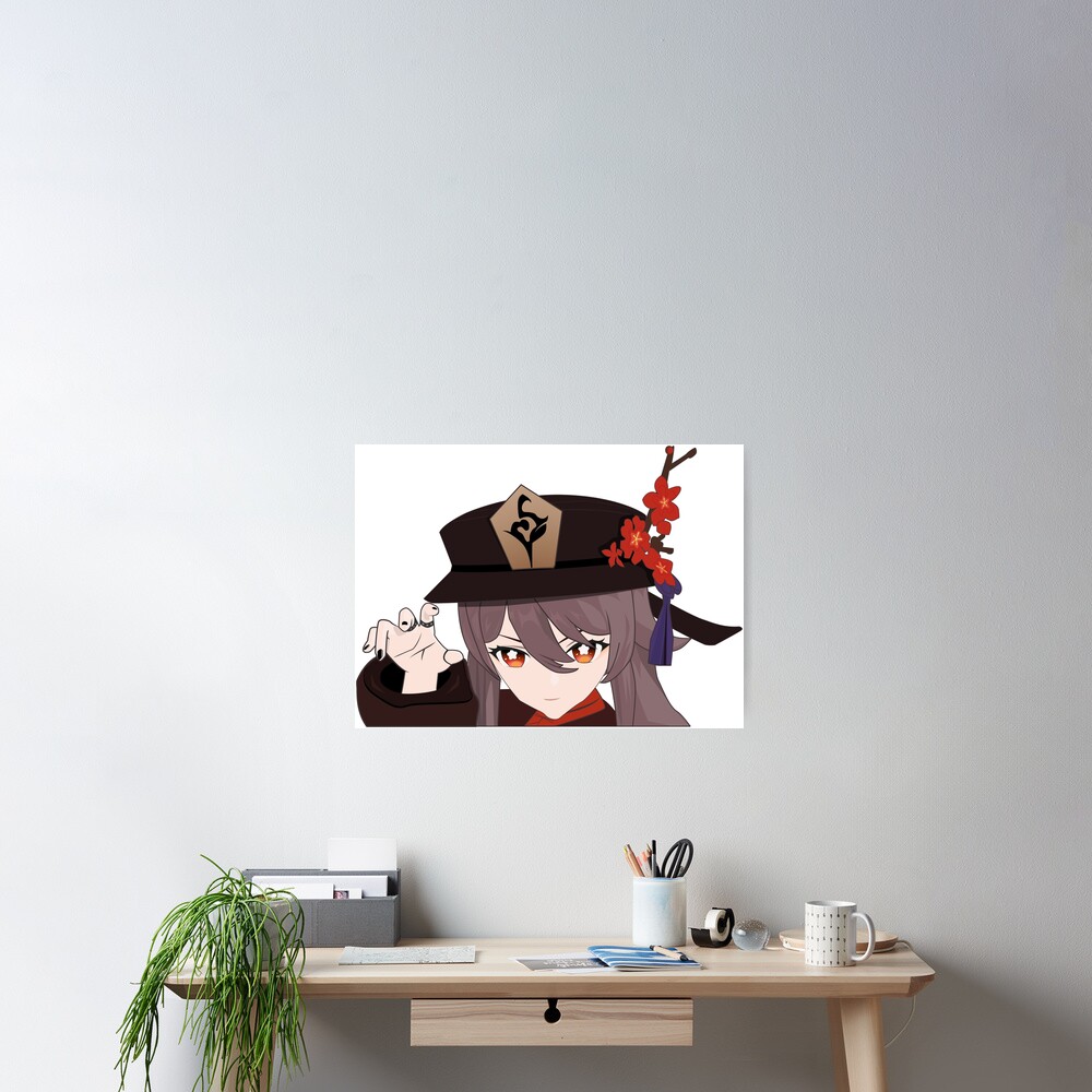"Genshin Hutao" Poster by TowaCat | Redbubble