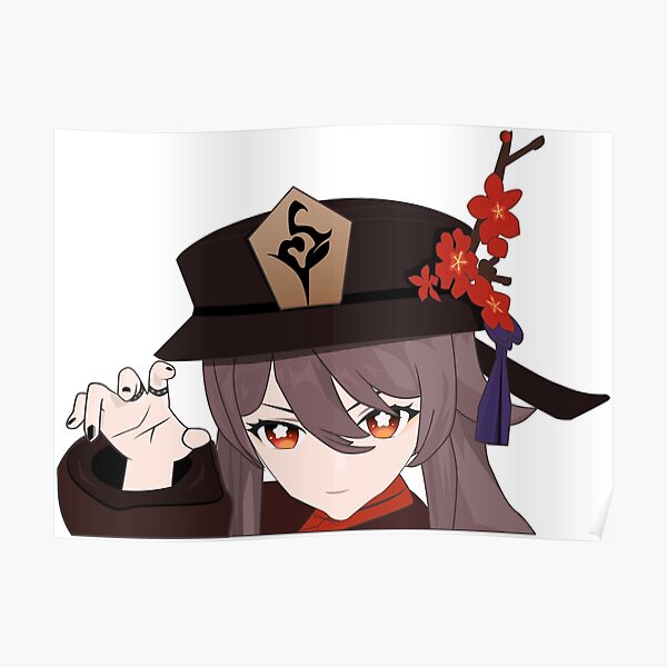 "Genshin Hutao" Poster by TowaCat | Redbubble
