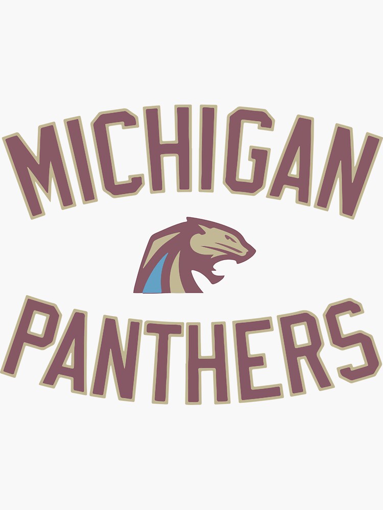 "Usfl Merch Michigan Panthers Logo Shirt" Sticker by b03tlinda | Redbubble