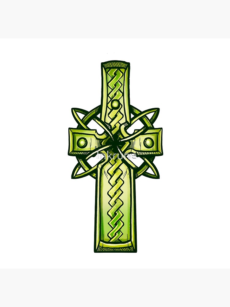 "Insular Celtic Cross Design" Poster by Inkrune | Redbubble