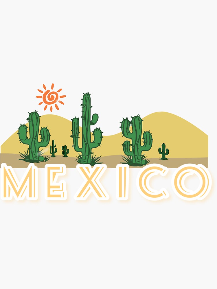 "Mexico cactus " Sticker by Body-and-nature | Redbubble