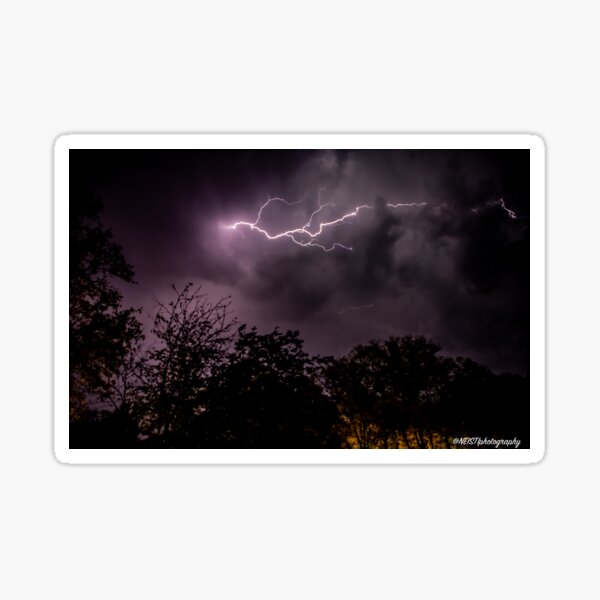 "LIGHTNING STRIKES " Sticker by NEISTI | Redbubble