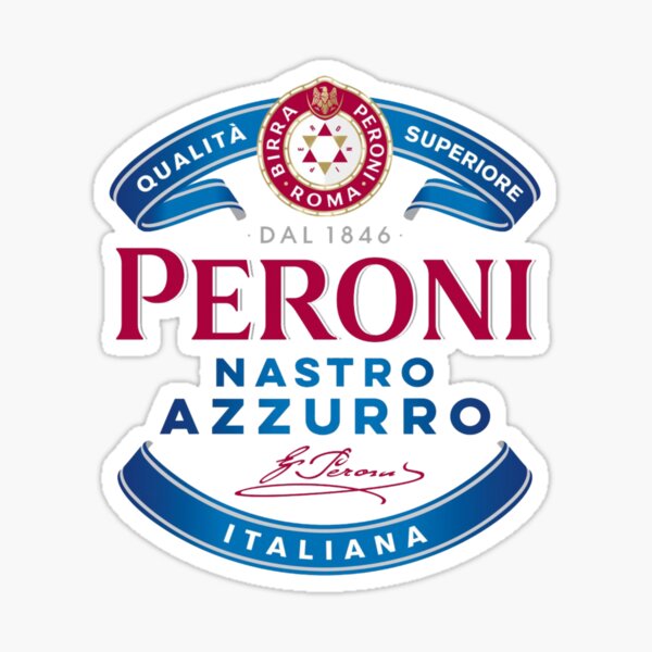 "PERONI" Sticker by Charlieodgers | Redbubble