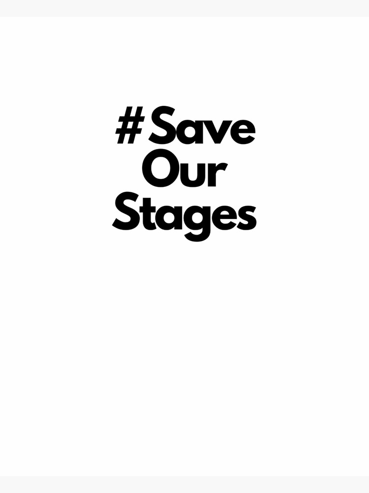 "SAVE OUR STAGES" Sticker by NguyenKimsT | Redbubble