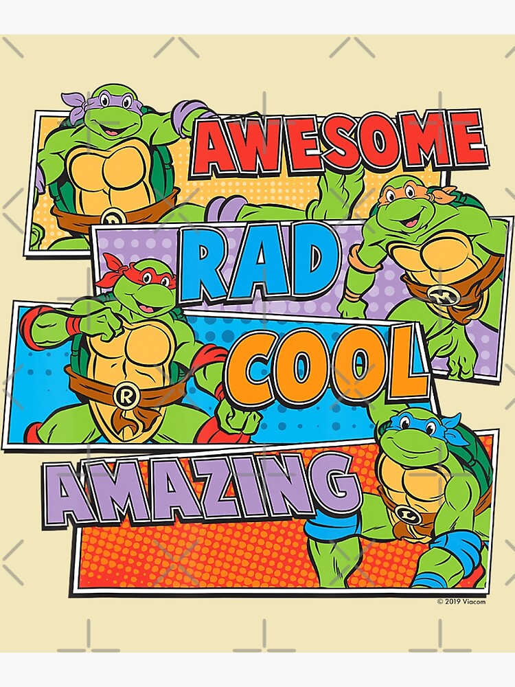 "Teenage Mutant Ninja Turtles Awesome Panels " Poster for Sale by ...
