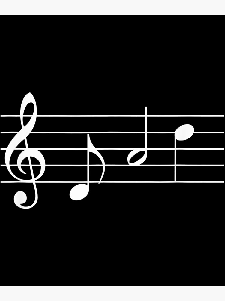 "Music Dad Tshirt text in treble clef musical notes" Poster for Sale by ...