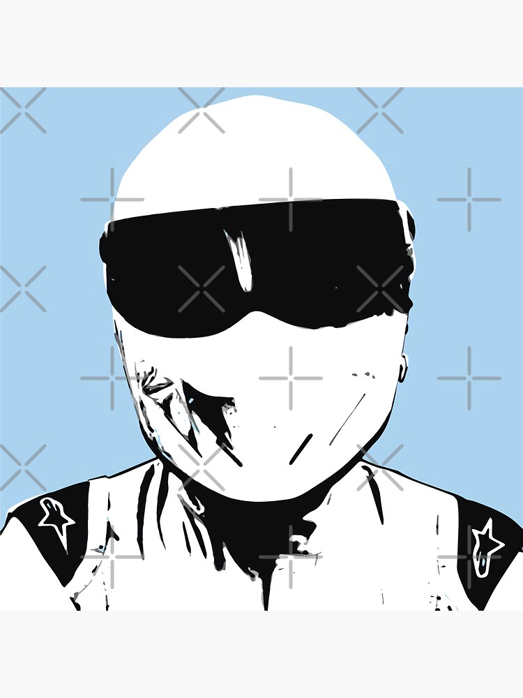 "The Stig poster " Sticker for Sale by svaiga | Redbubble
