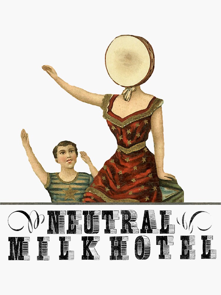 "Neutral Milk Hotel - In the Aeroplane Over the Sea Essential" Sticker ...
