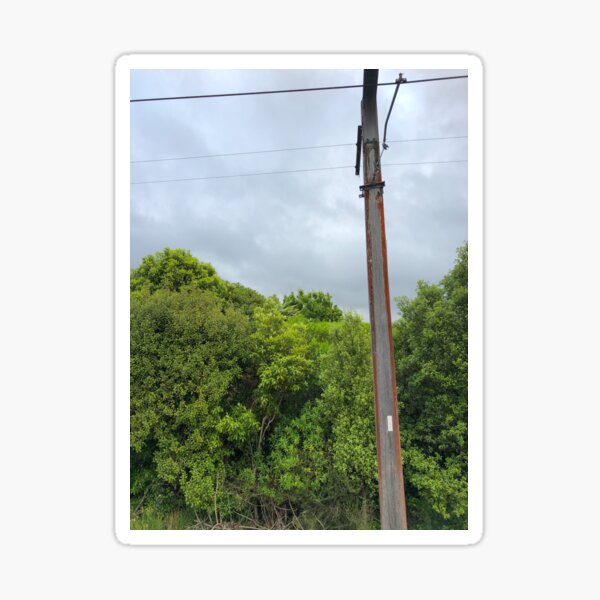 "Railway Power Lines" Sticker by urbanfragments | Redbubble