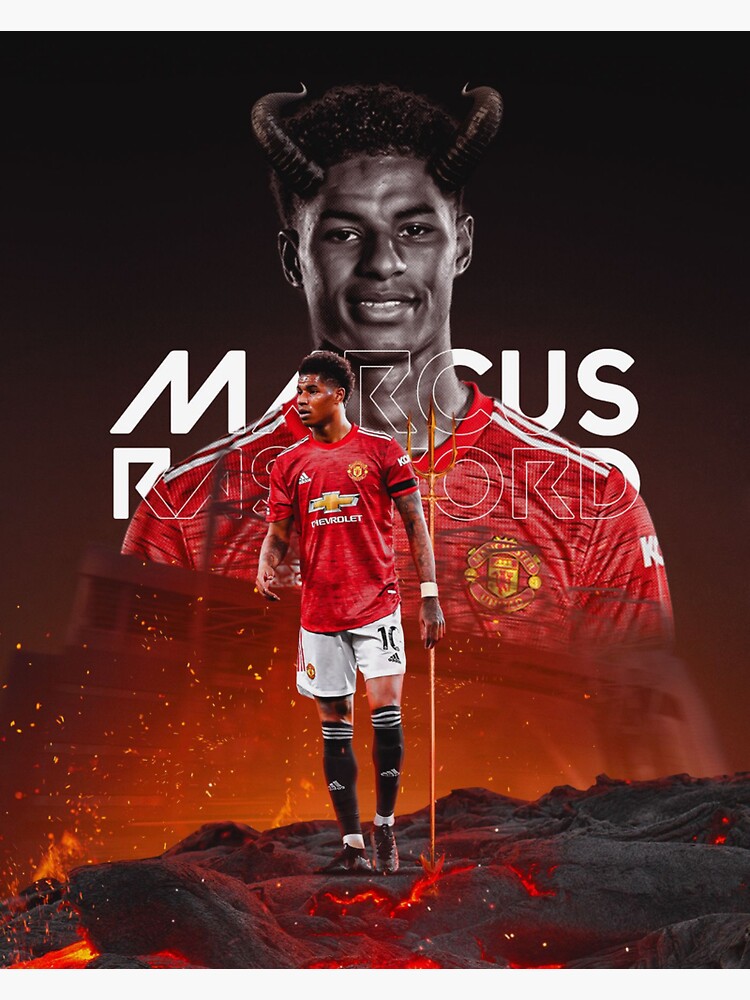 "Wallpaper Marcus Rashford Illustration" Sticker by IzzaFannan | Redbubble
