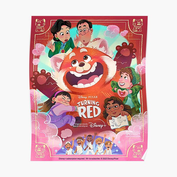 "Turning Red" Poster for Sale by ryleighhilpert | Redbubble