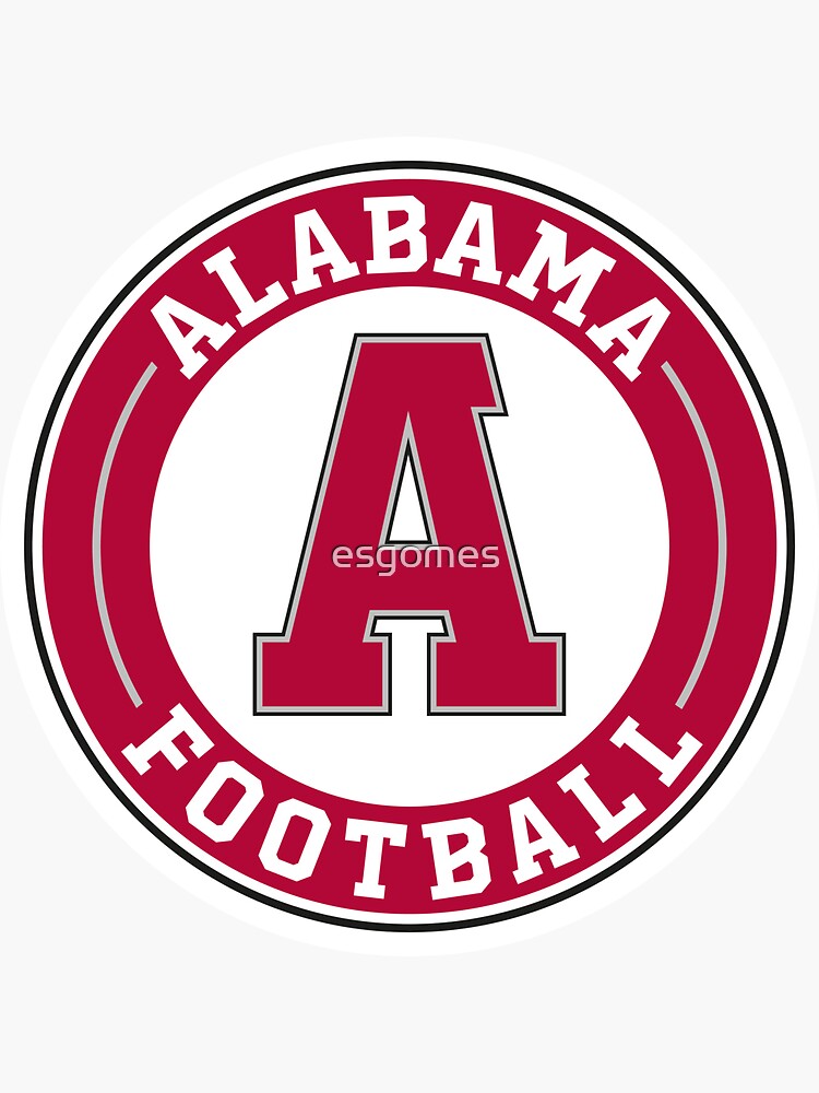"Alabama Football Round Badge" Sticker by esgomes | Redbubble