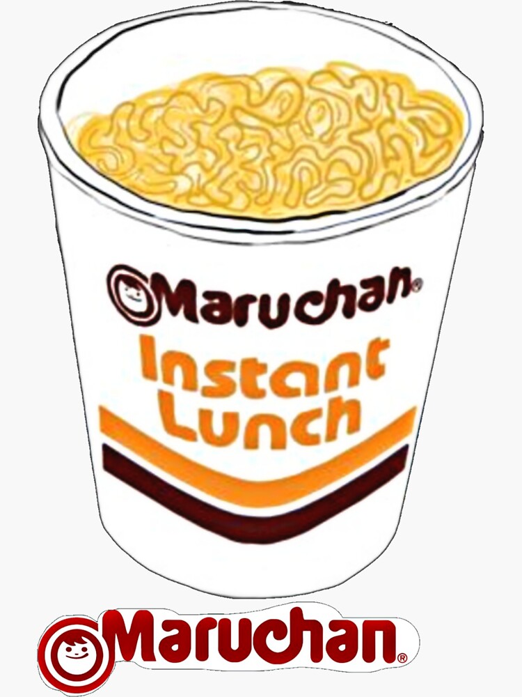 "MARUCHAN RAMEN" Sticker by DuckValen | Redbubble