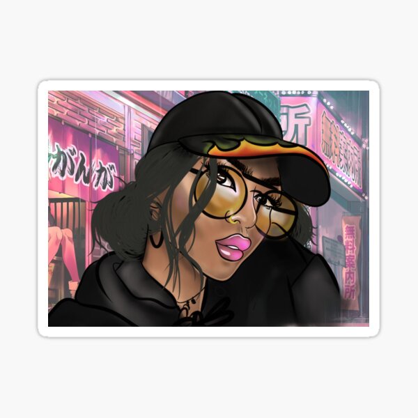 "Drip girl" Sticker by Kingoldchainsbb | Redbubble