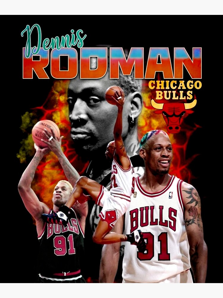 "Dennis Rodman Vintage Style" Poster for Sale by MercadoUS | Redbubble