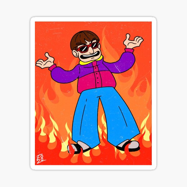 "Gifts Idea Oliver Tree Cartoon Tee Fans Gift Oliver Tree" Sticker by ...
