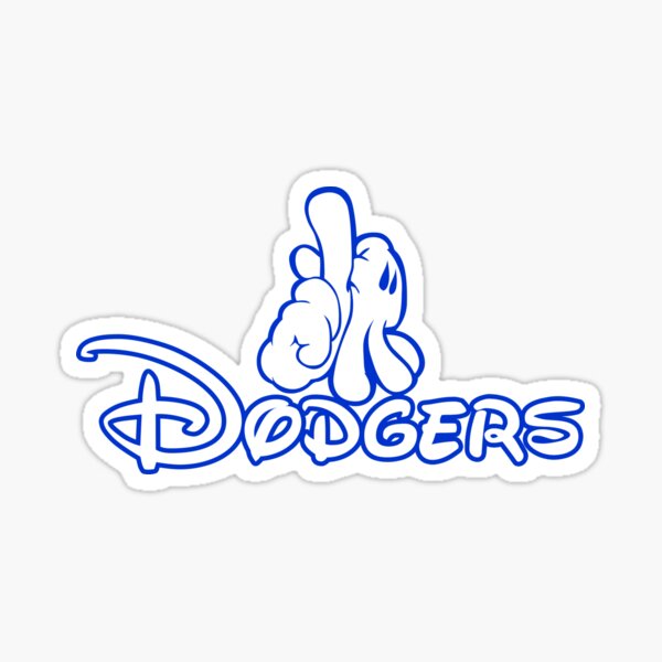 "Dodger LA (D style artwork)" Sticker by jakehutson3 | Redbubble