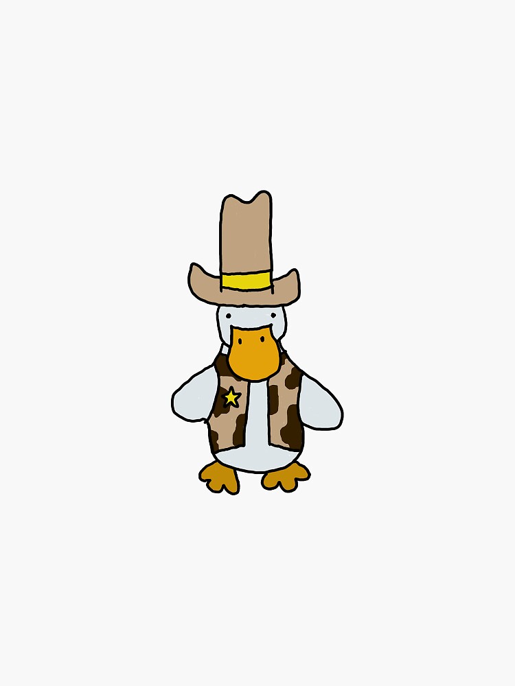 "sheriff duck" Sticker for Sale by esquared- | Redbubble