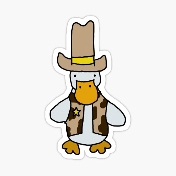 "sheriff duck" Sticker for Sale by esquared- | Redbubble