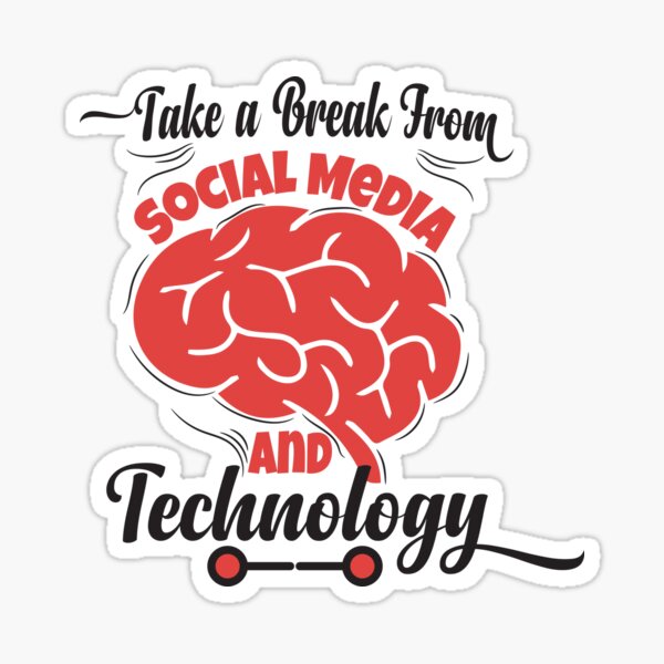 "Brain Break" Sticker by wisprints | Redbubble