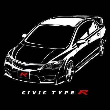"Civic Type R FD2R Silhouette" Poster for Sale by MivecPower | Redbubble