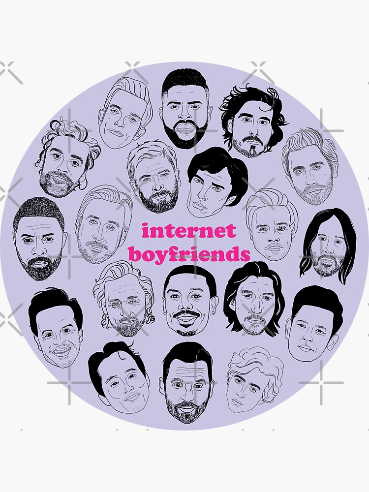 "Internet boyfriends" Sticker by saracrump | Redbubble