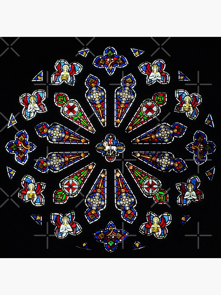 "Rose Window" Sticker for Sale by Yampimon | Redbubble