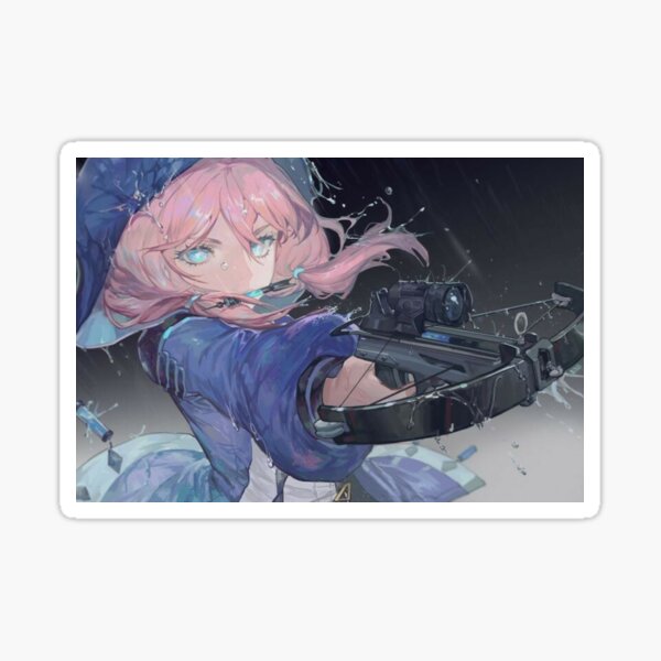 "At the gunpoint || Blue Poison " Sticker for Sale by AszaAri | Redbubble