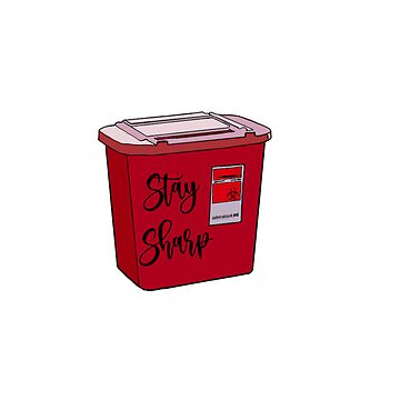 "Stay sharp" Sticker for Sale by Hayy-bale | Redbubble