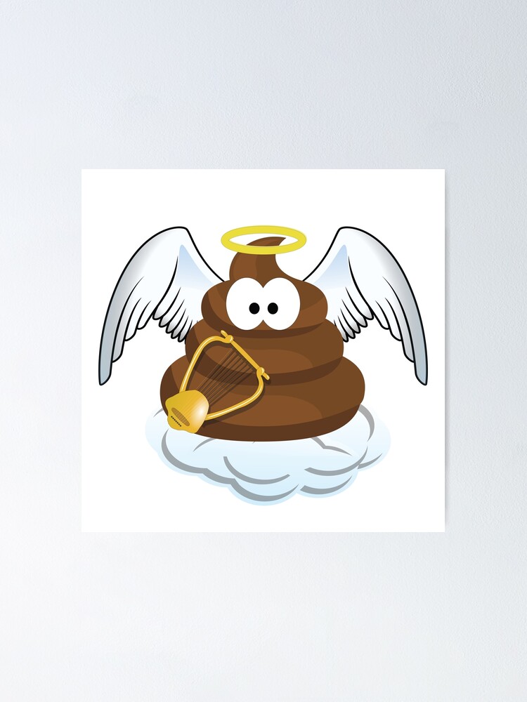 "Cute Angel Poop" Poster for Sale by tispooponmyhead | Redbubble
