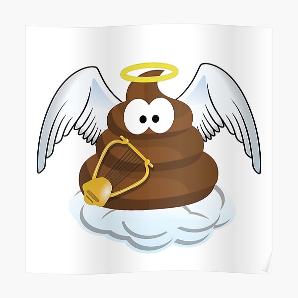 "Cute Angel Poop" Poster for Sale by tispooponmyhead | Redbubble