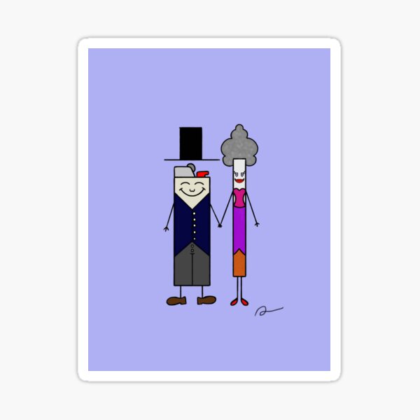 "Mr and Mrs" Sticker by MotherFknDripp | Redbubble