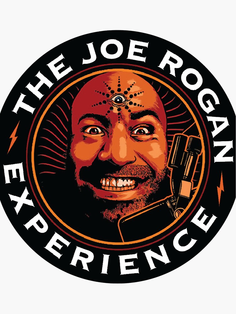 "JRE Joe Rogan Experience Podcast Logo " Sticker by WickedStylesCo | Redbubble