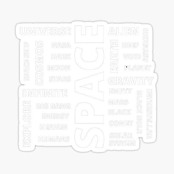 "Space Nerd" Sticker by ArcchitUni | Redbubble